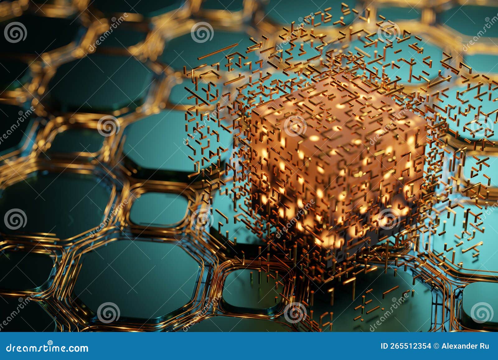 Technological Abstraction in Steampunk Style. Blockchain Technology ...