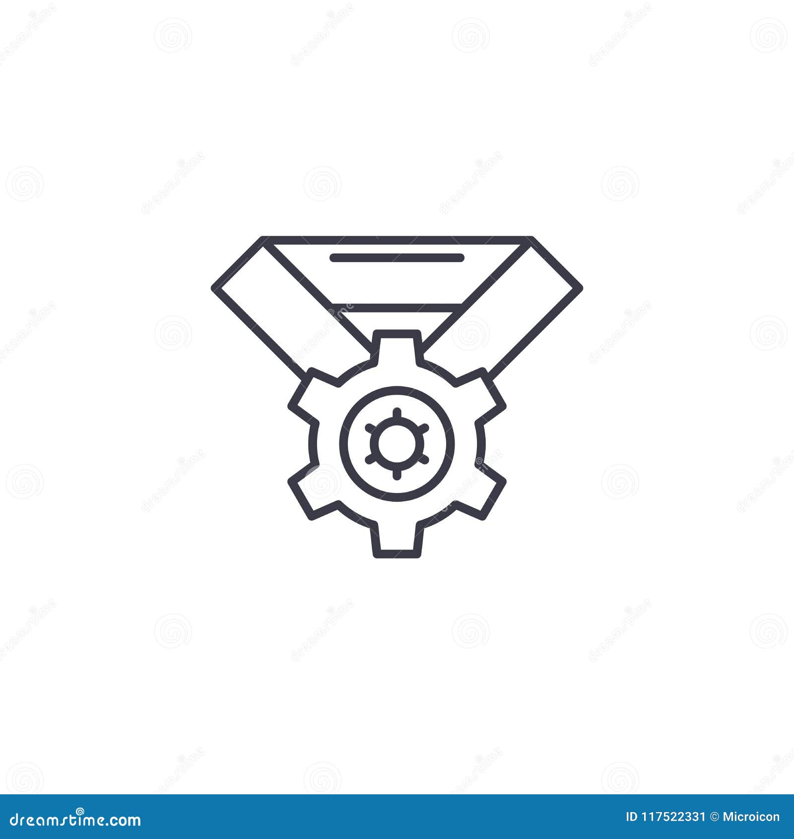 Technological Advances Linear Icon Concept. Technological Advances Line ...