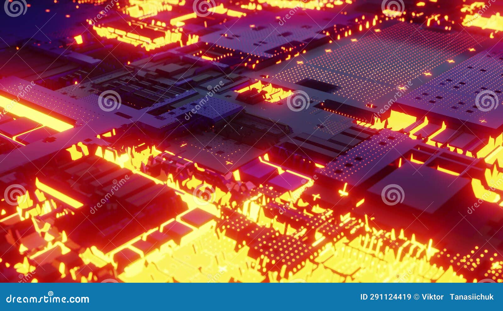 The Technological Animated Basis of an Abstract Computer Board Can Be ...