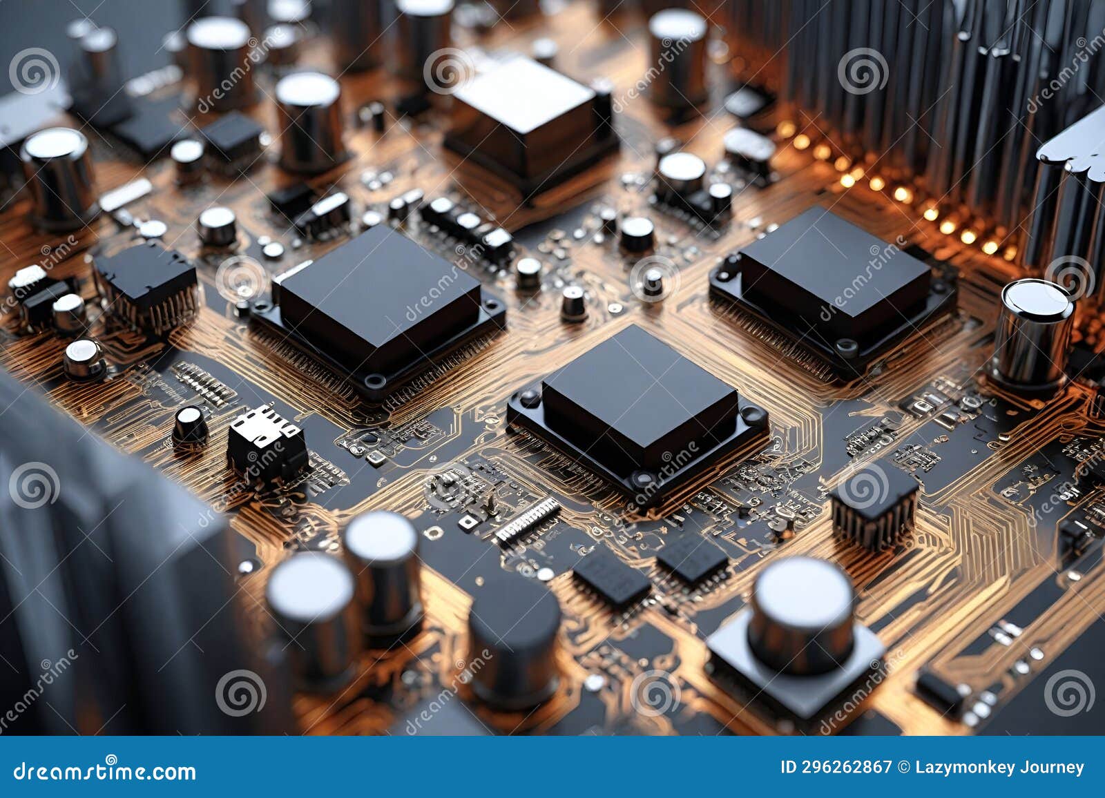 Technological Background of the Abstract Computer Motherboard Stock ...