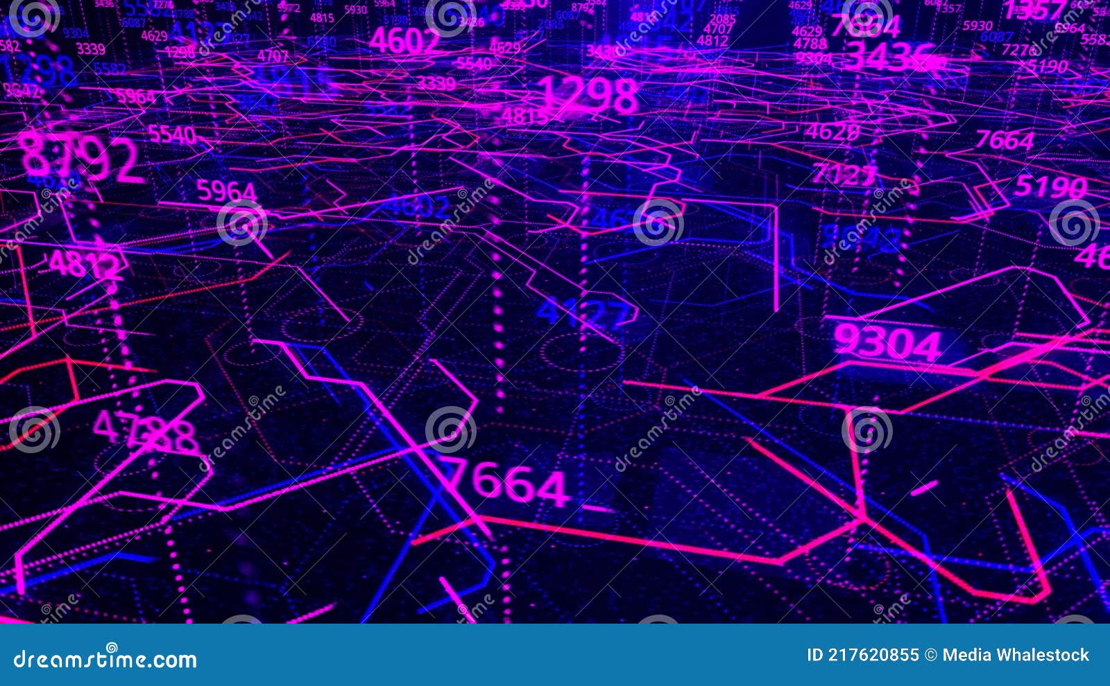 Technological Background With The Analytics And Statistics Data With ...