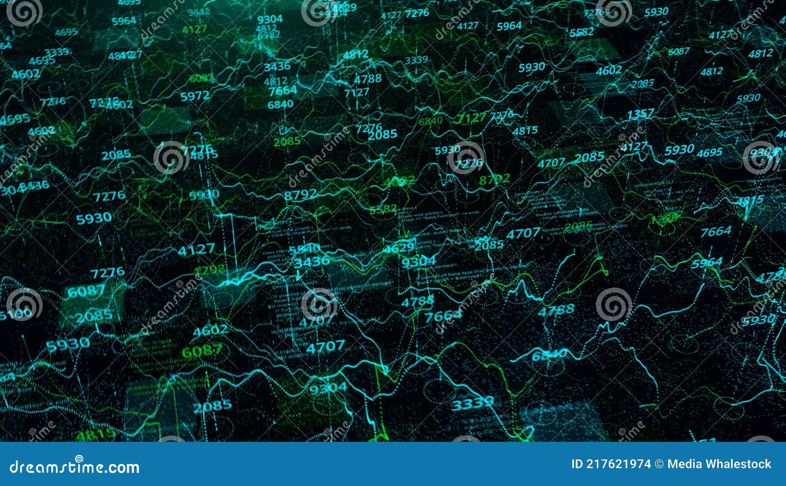 Technological Background With The Analytics And Statistics Data With ...