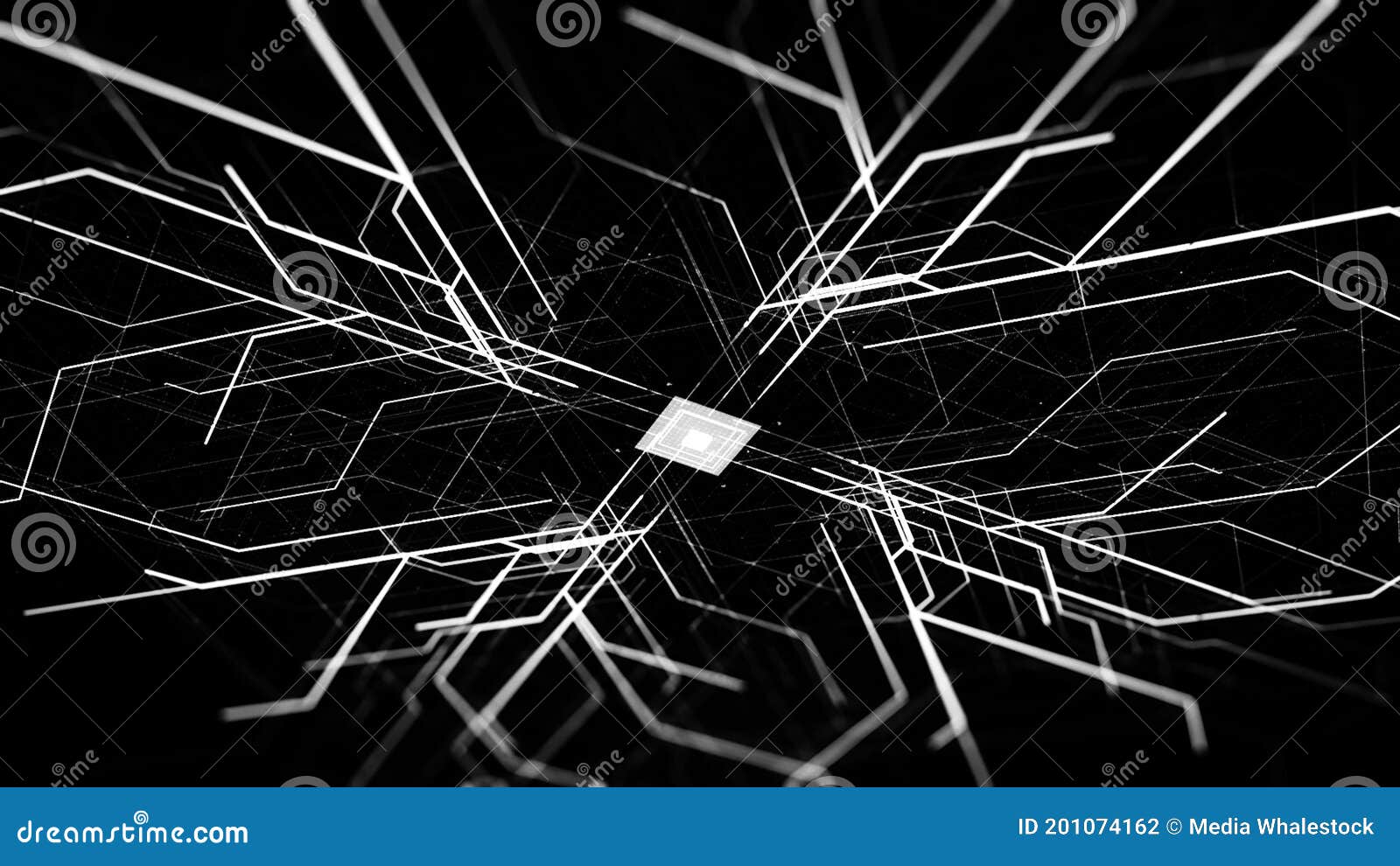 Technological Background with Colorful Digitalization Process of ...