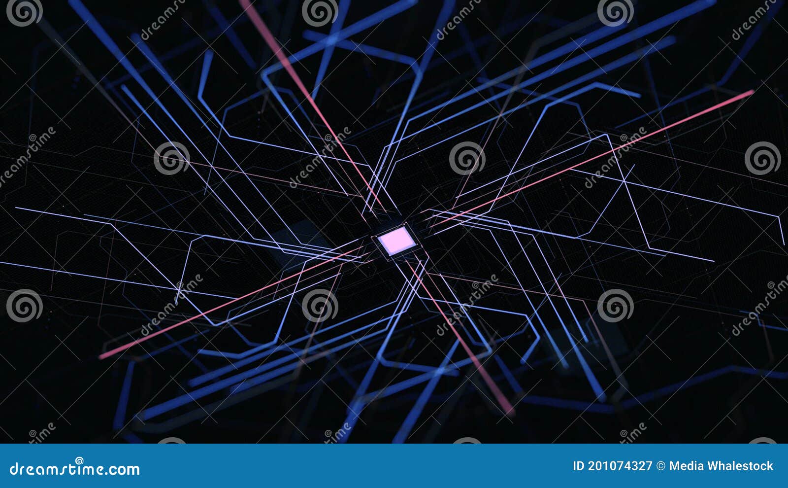 Technological Background with Colorful Digitalization Process of ...