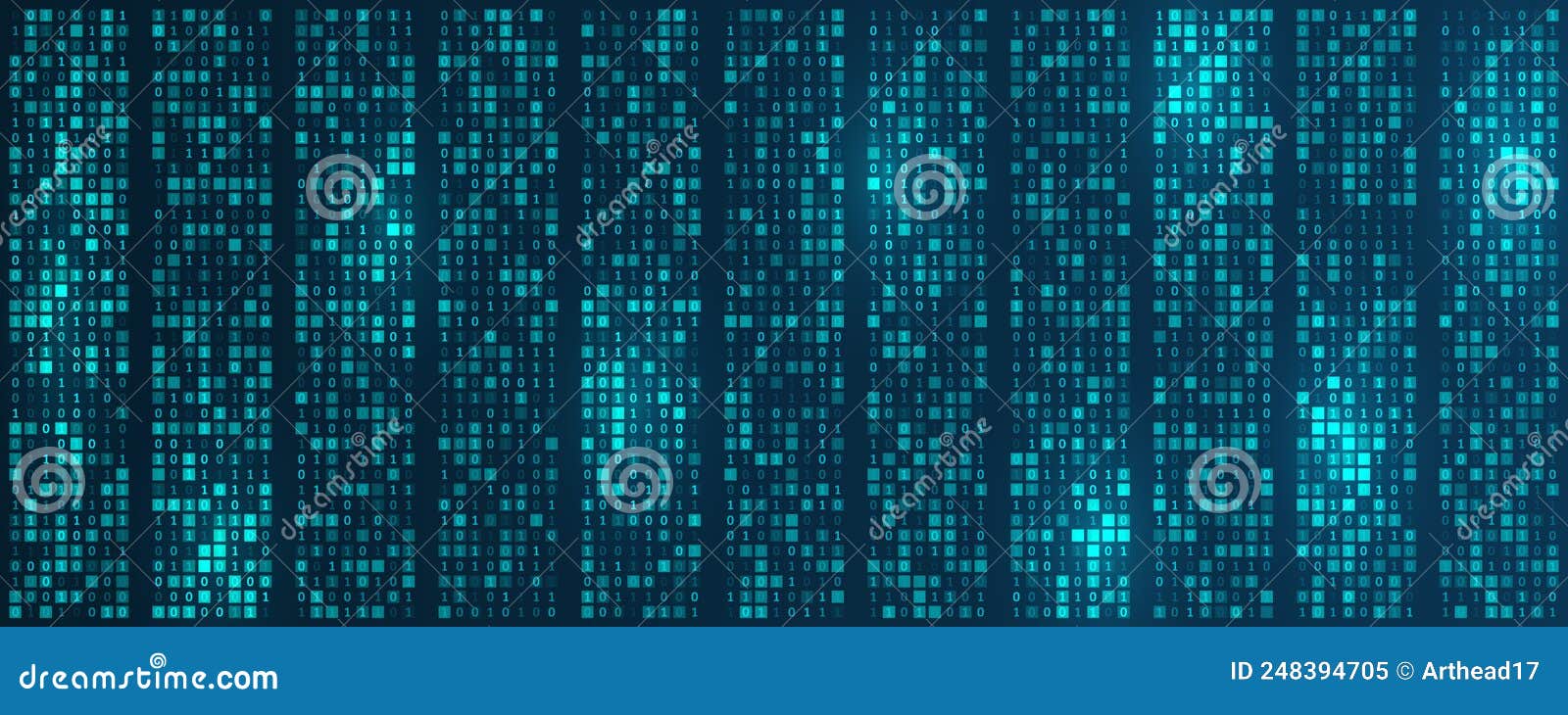 Technological Background Decryption and Encryption of Information. Big ...