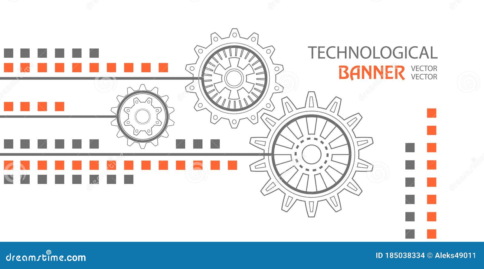 Technological Background .Technical Drawing of Gears .Rotating ...