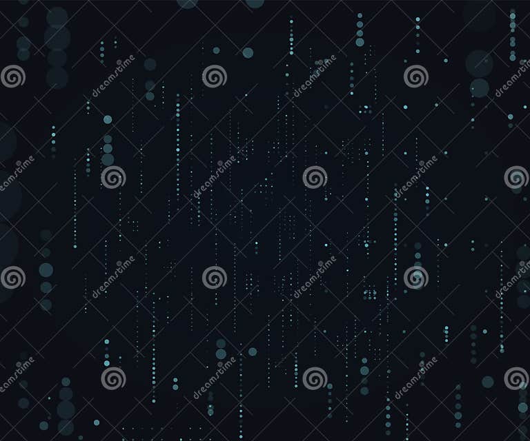 Technological Background Vector Illustration.Matrix.Binary Computer ...