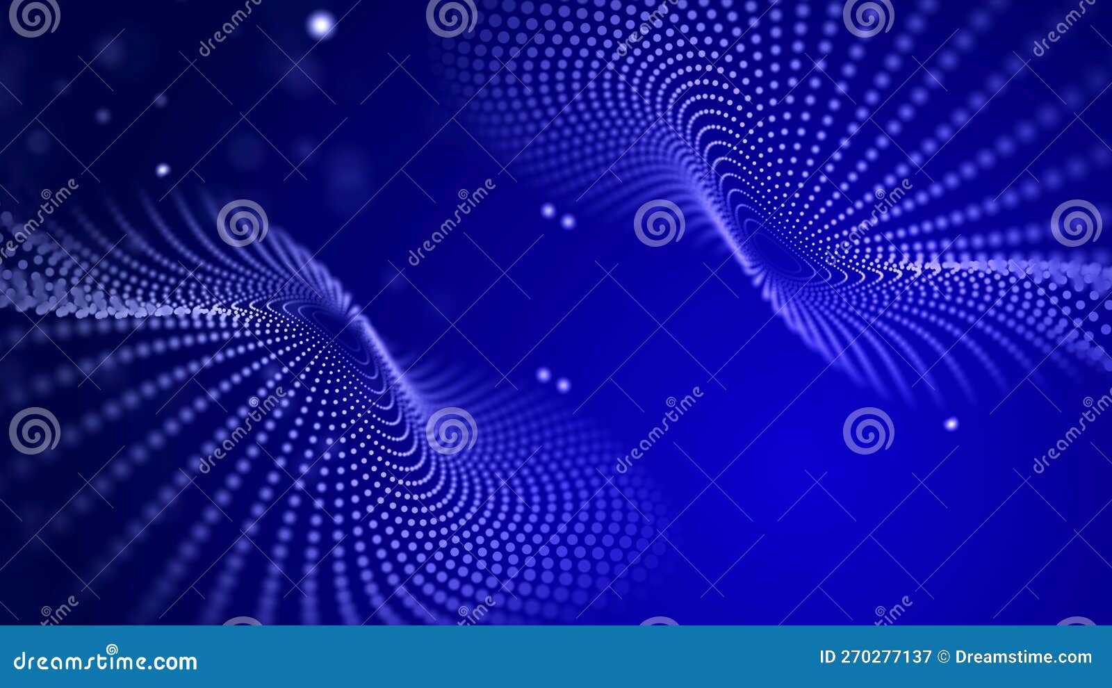 Technological Background. a Wave of Musical Particles Intertwined with ...