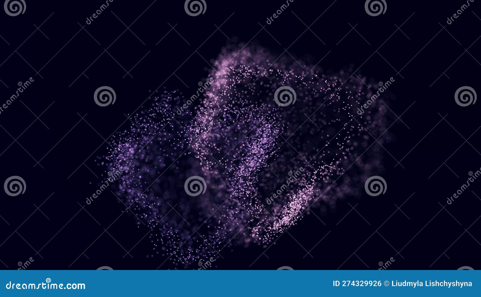 Technological Background. a Wave of Musical Particles Intertwined with ...