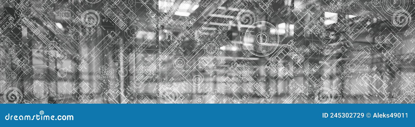 Technological Banner.Engineering Technology Background.Industry.3d ...