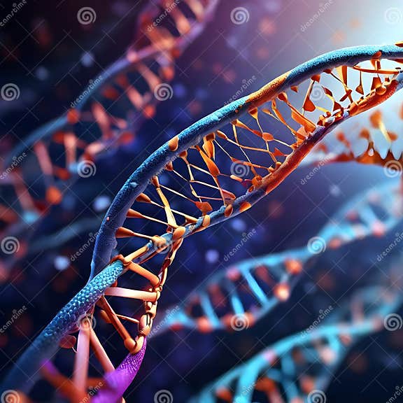 Technological Biotechnology Theme with Vibrant Molecular Graphics ...