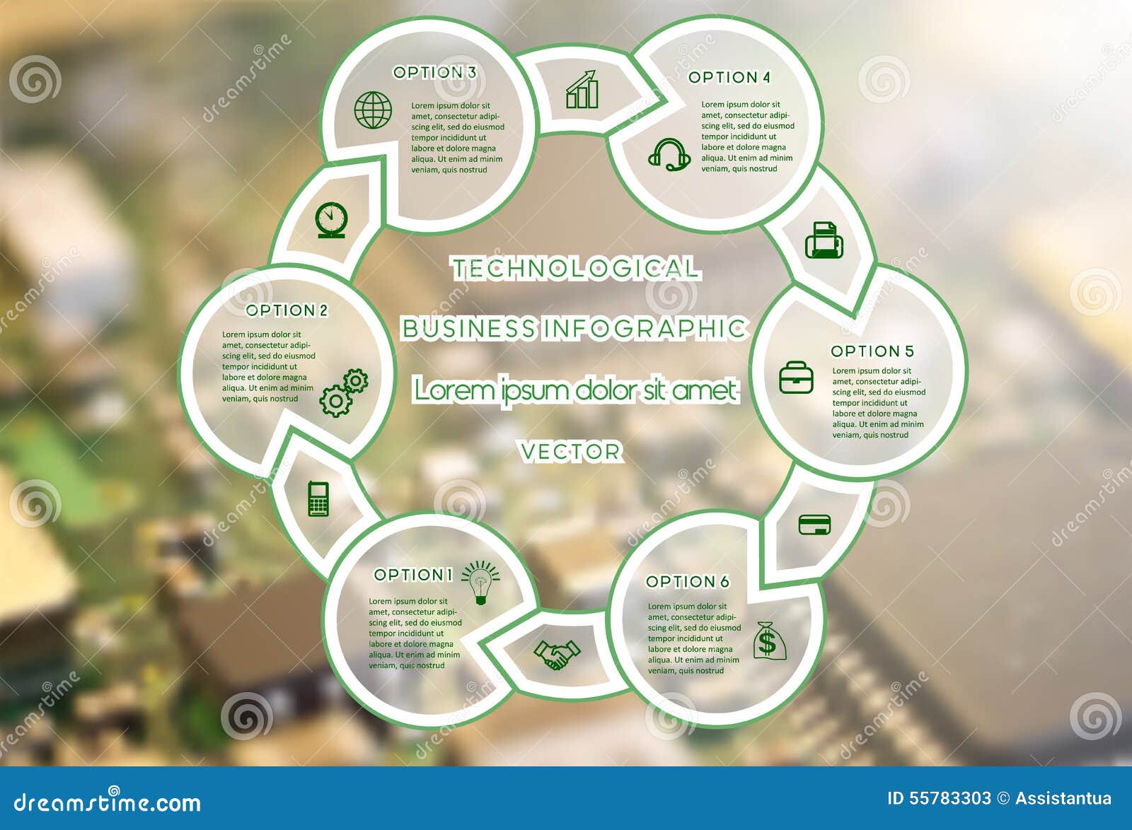 Technological Business Infographic Stock Vector - Illustration of ...