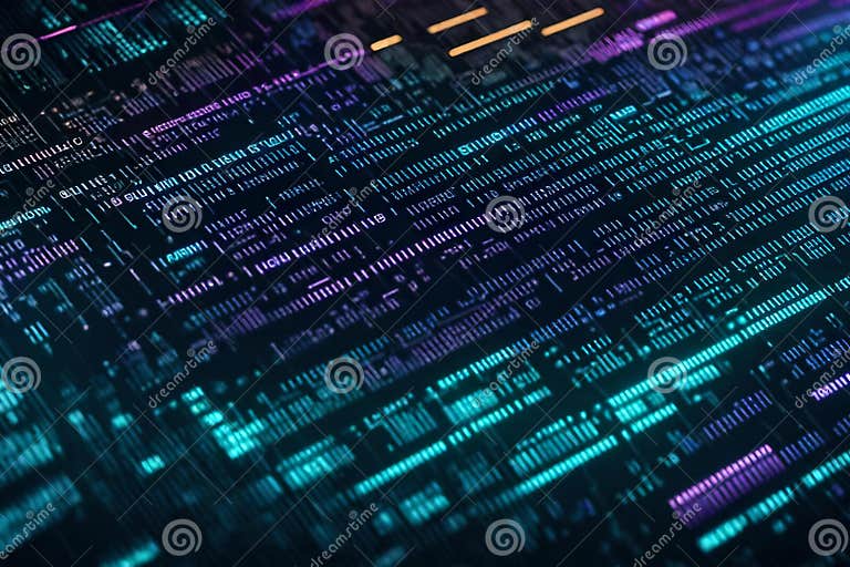 Technological Computer Codes Element Abstract Background. Generative AI ...
