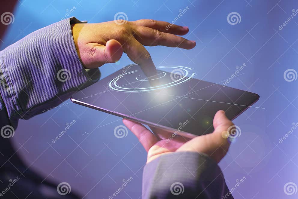 Technological Concepts for the Future of Digital Tablets. Touch the ...