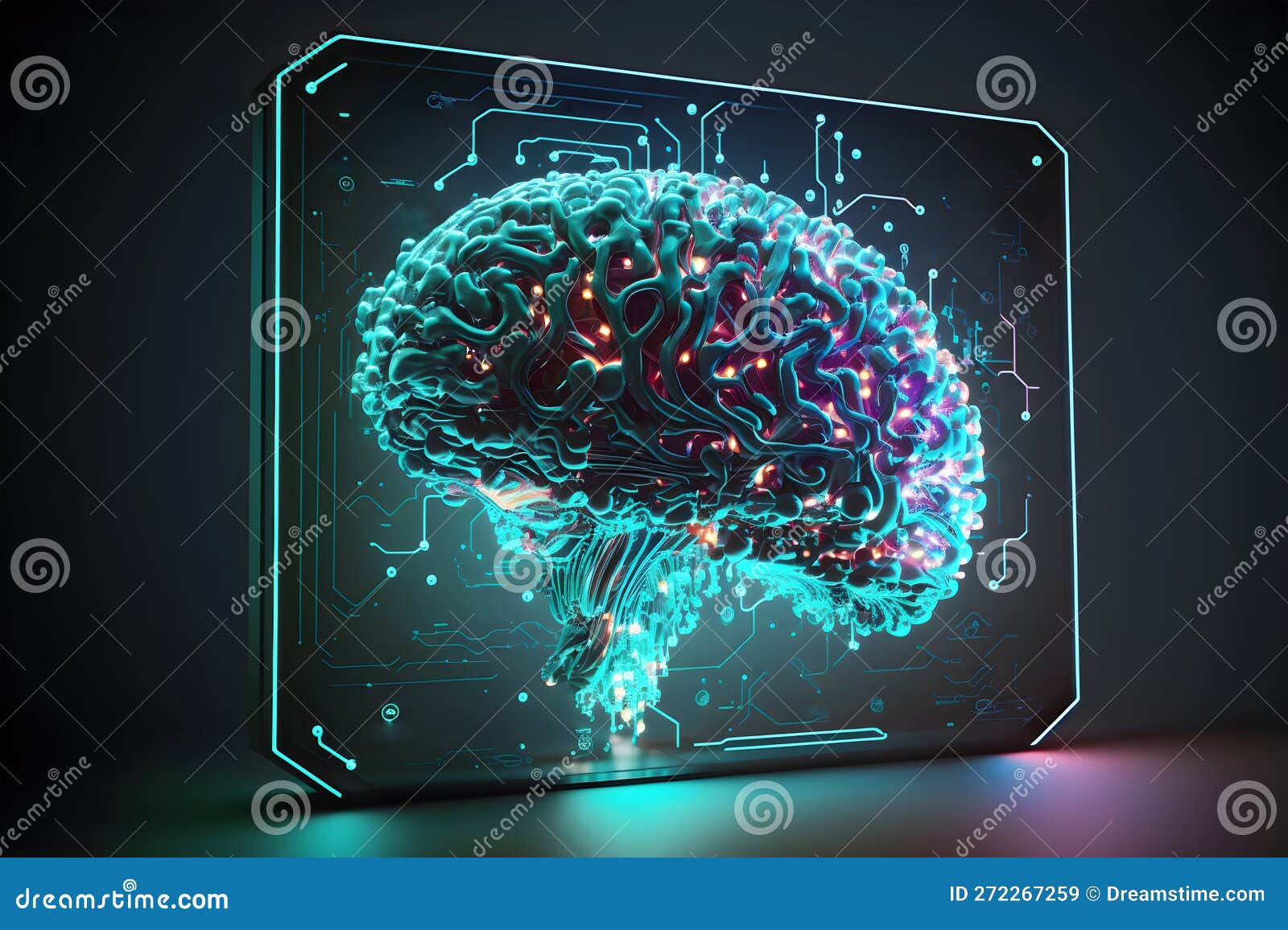 Brain Hologram. Futuristic Concept, Technological Change. Technological ... Brain Hologram. Futuristic Concept, Technological Change. Technological ...