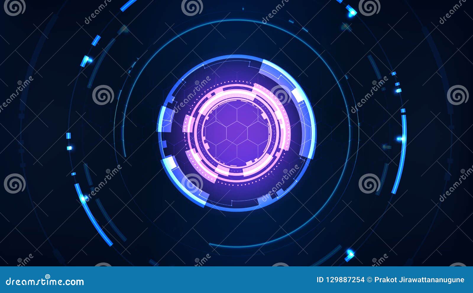 Technological Cyber Interface Future System Platform Abstract Ba Stock ...