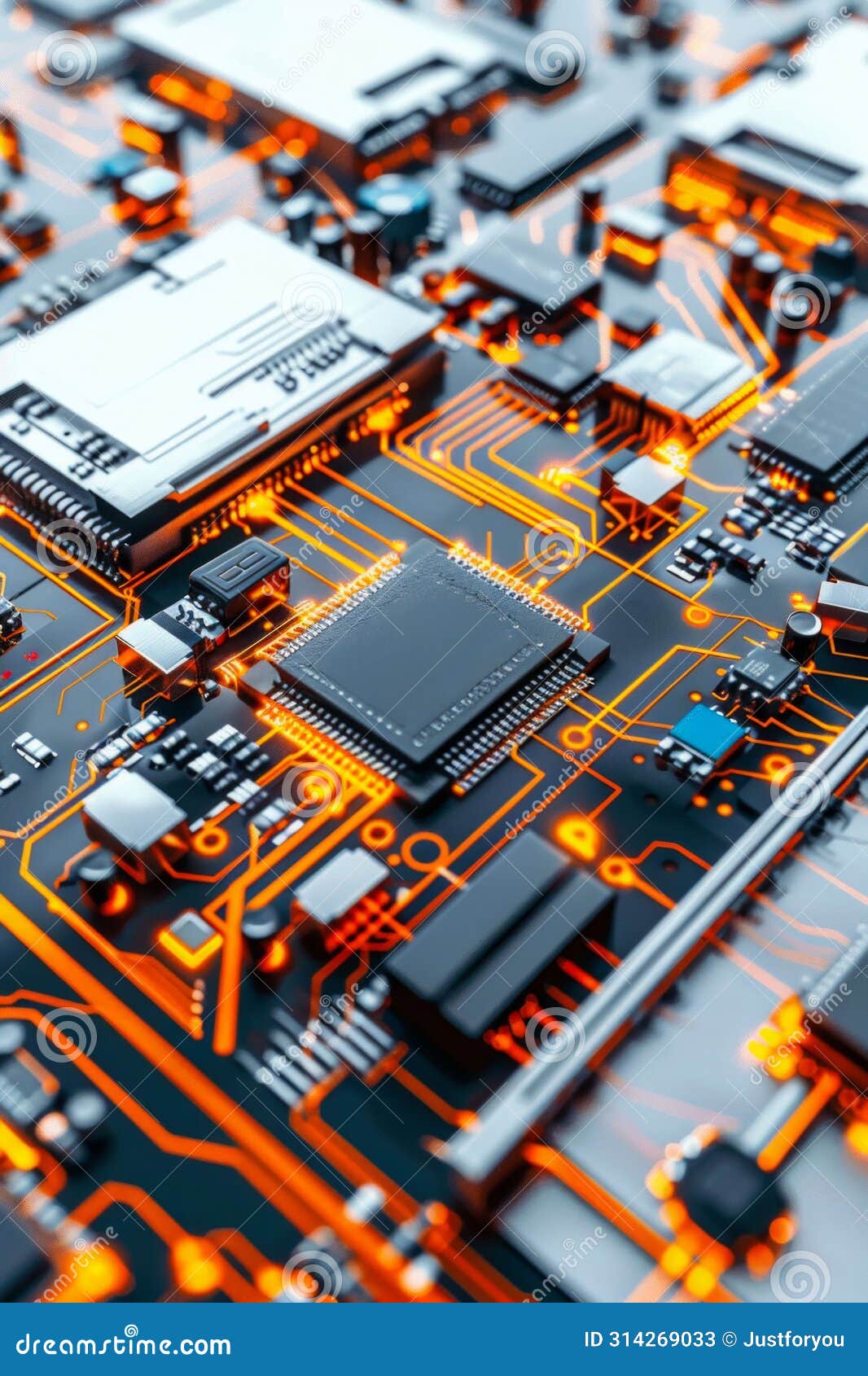 Technological Depths: Microchip Complexity and Precision. Generative Ai ...