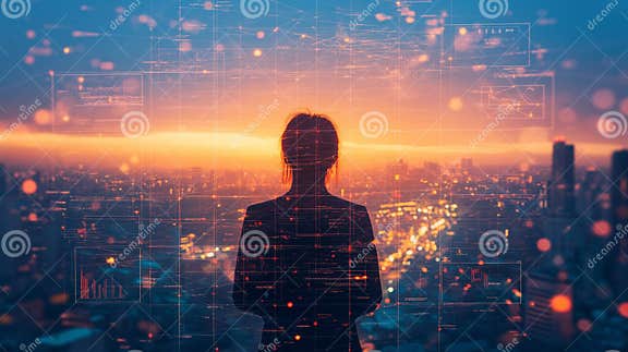 Technological Disruption: Bold, Angular Shapes Breaking through ...