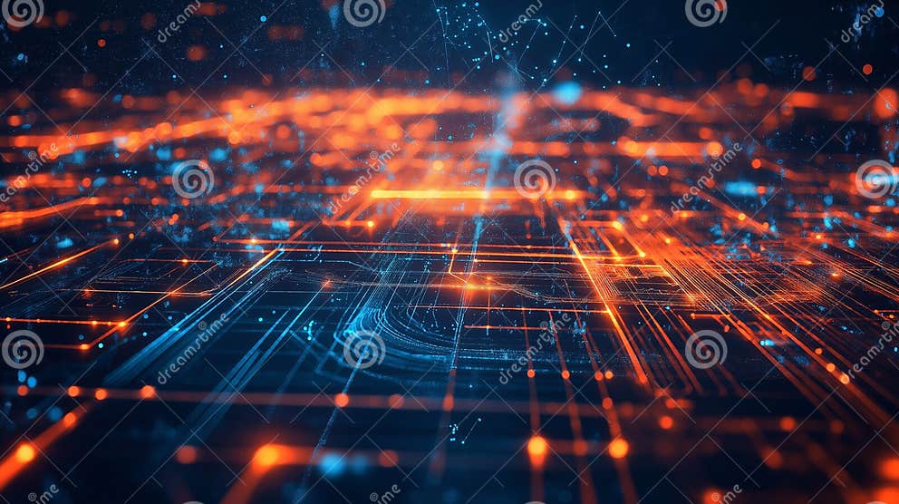 Technological Disruption: Bold, Angular Shapes Breaking through ...