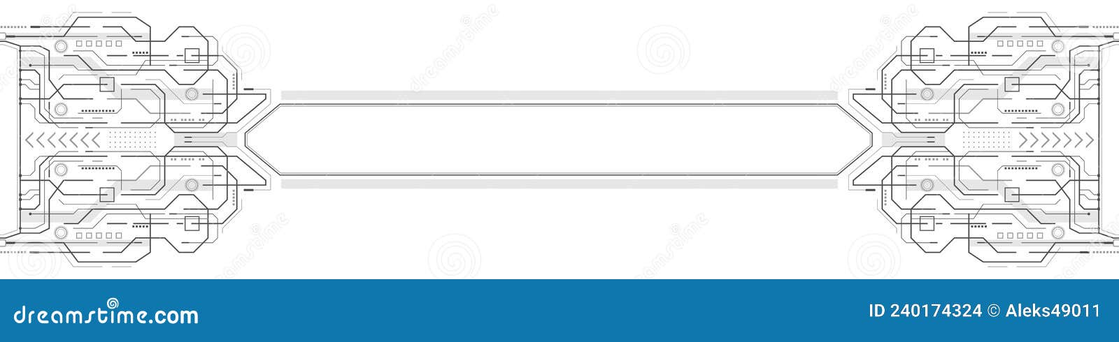Technological Drawing of the Future.Engineering Innovation.HUD Digital ...