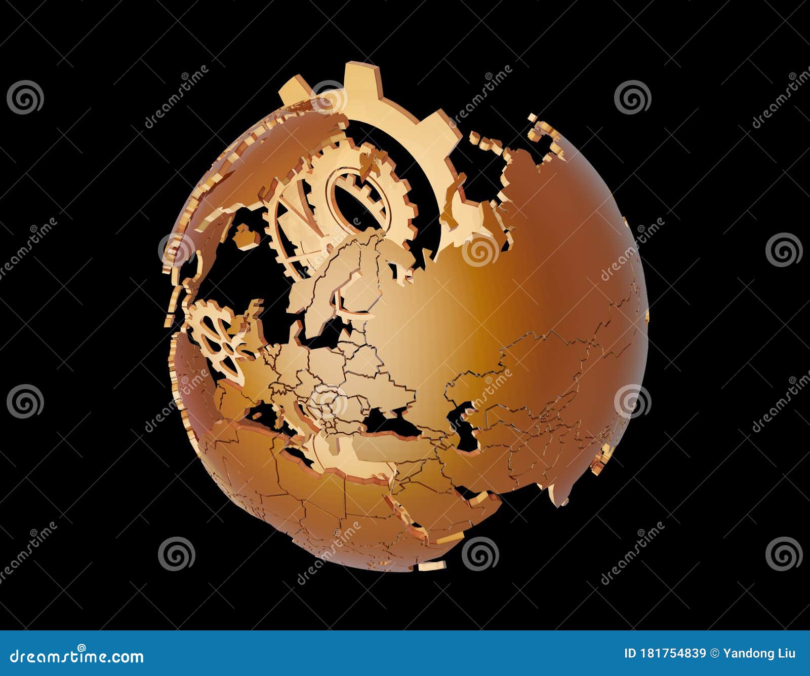 Technological Earth and Gears, Mechanical Devices, Global Cooperation ...