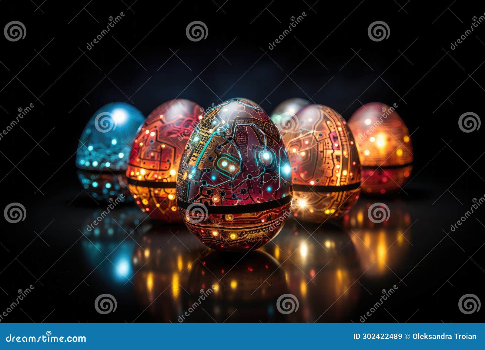 Technological Easter: Easter Eggs With Easter Greetings And Printed ...