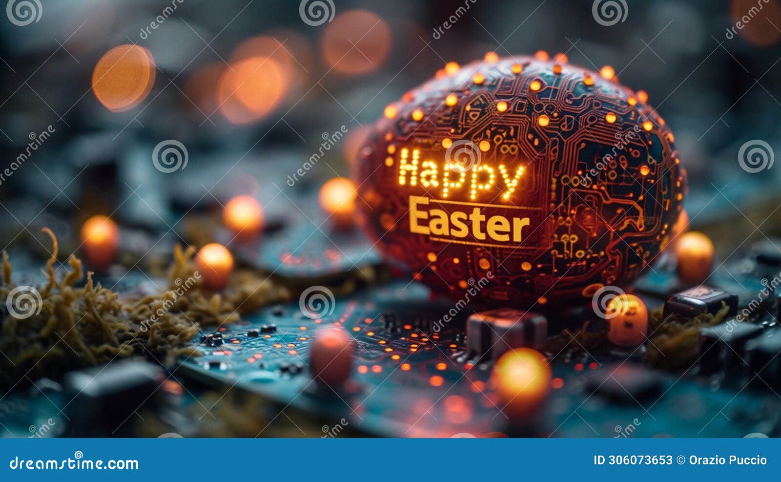 Technological Easter: Easter Eggs With Easter Greetings And Printed ...