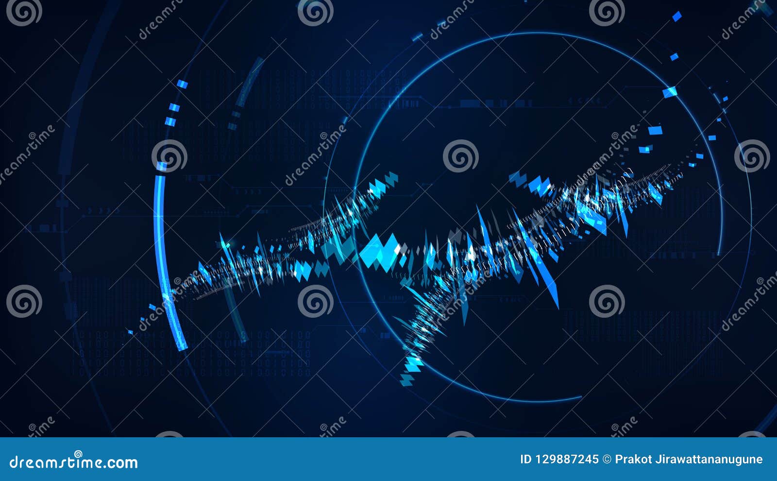 Technological Encryption Future Abstract Data Sync Hud Background Vector Stock Vector ...