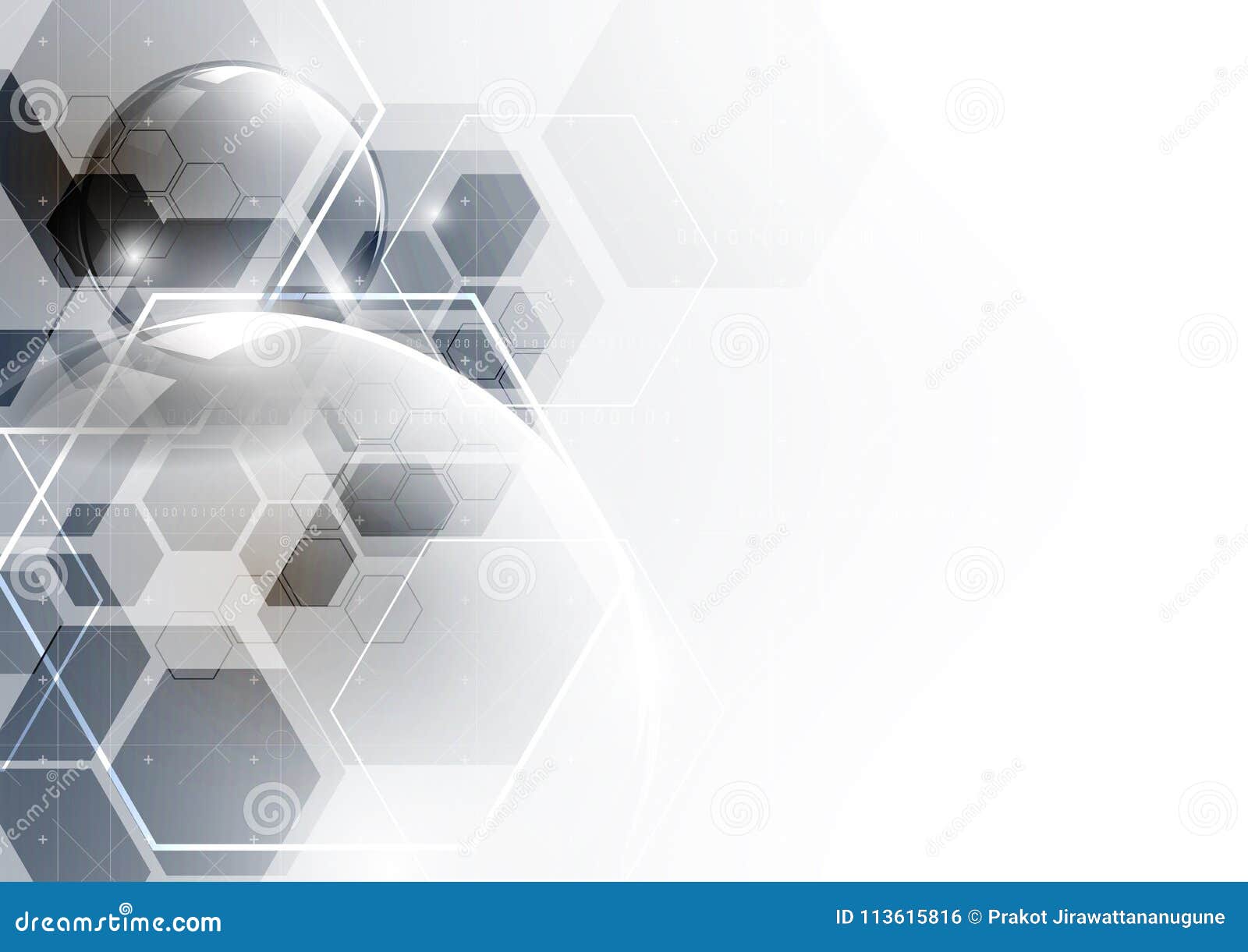 Technological Firewall System Hexagonal Abstract Background Vector ...