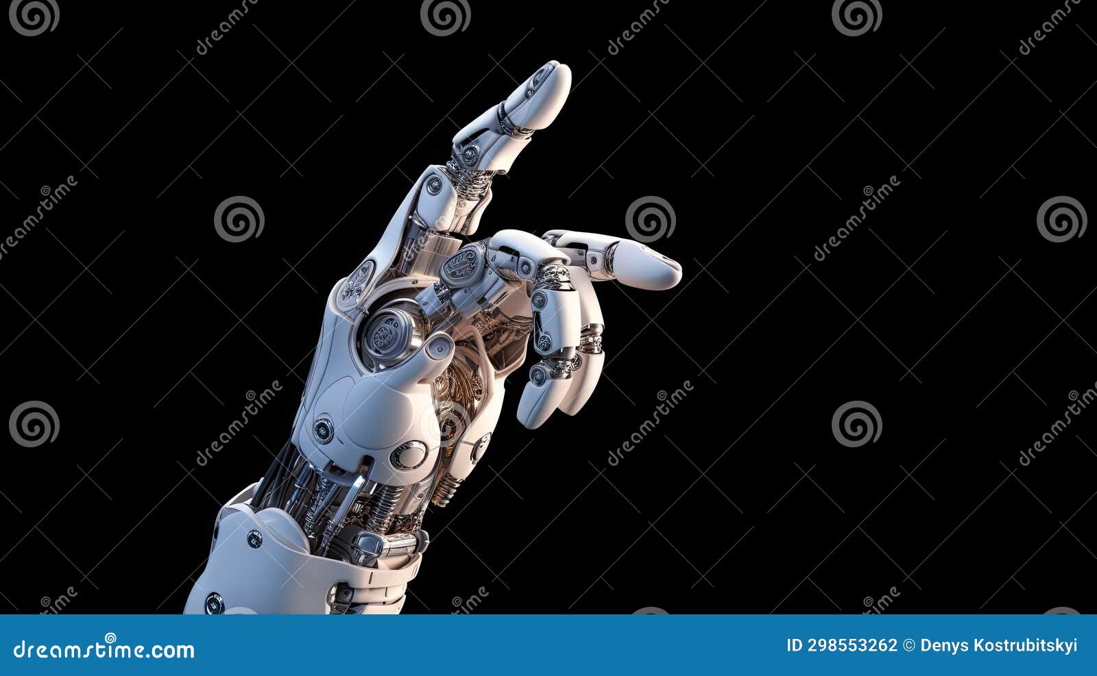 Technological Frontier: Augmented Hand Stock Illustration ...