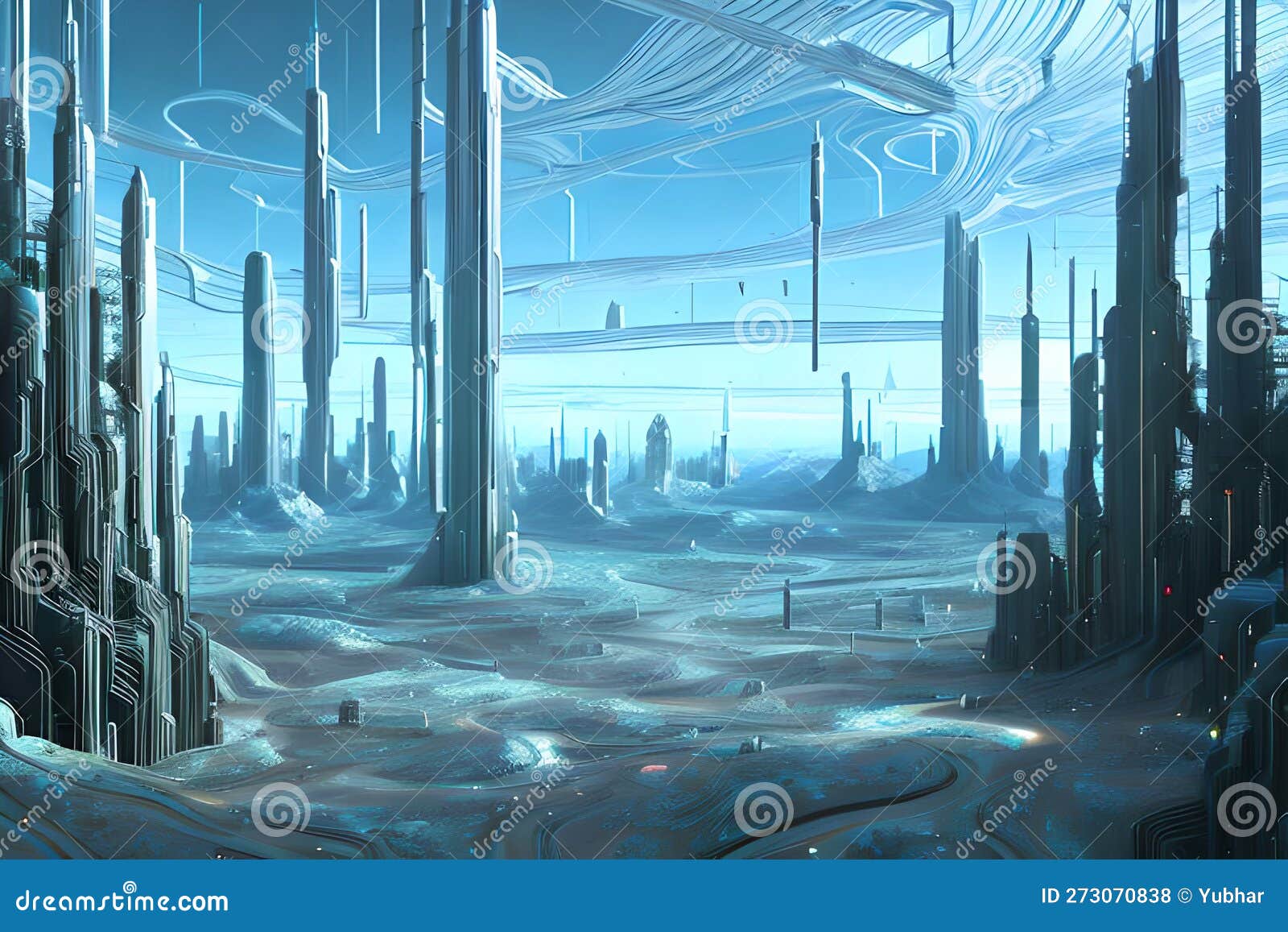 The Technological Frontier: a Surreal Landscape of Digital Wonders with ...