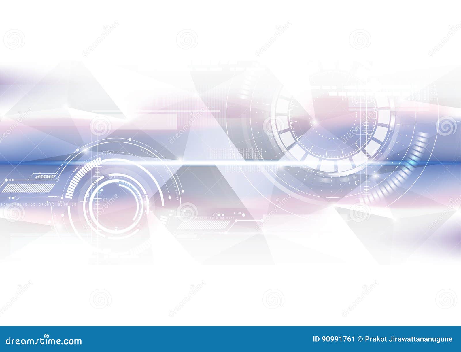 Technological Geometric Colorful Horizontal Interface Abstract B Stock ...