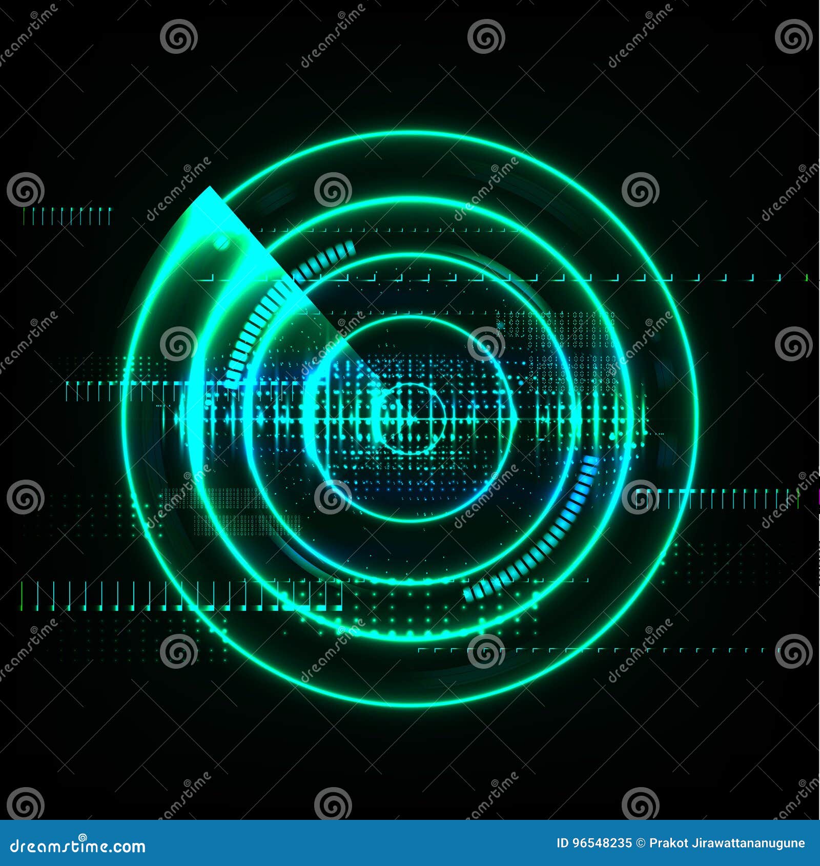 Technological Global Radar Modern Abstract Background Vector Stock ...