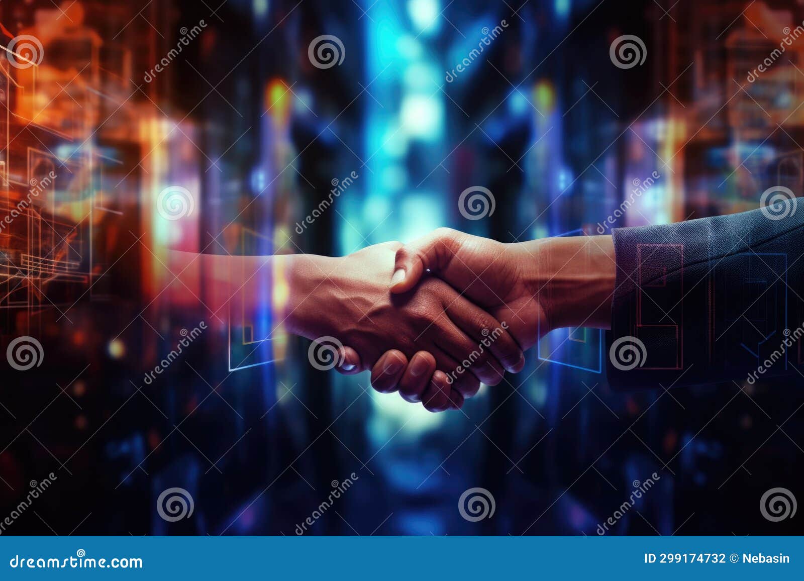 Technological Handshake: Image Capturing the Symbolic Connection of Two ...
