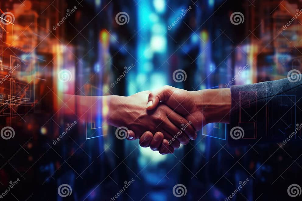Technological Handshake: Image Capturing the Symbolic Connection of Two ...