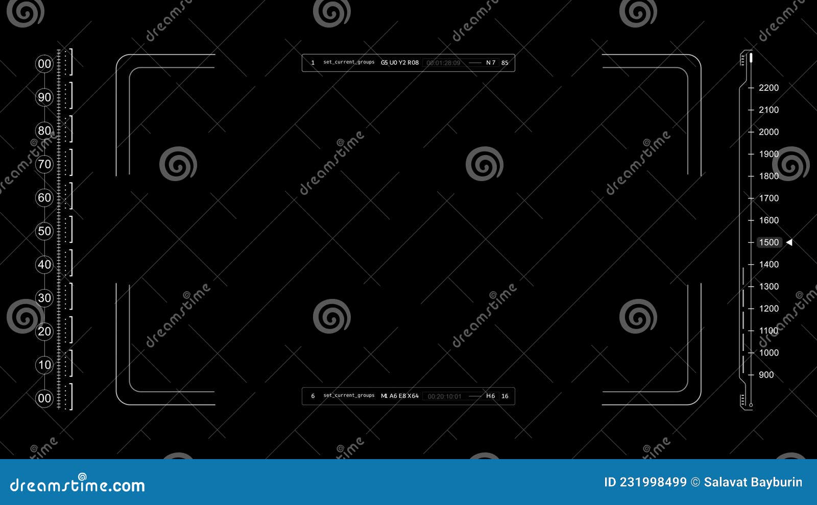 PNG Alpha.Looping HUD Viewfinder.User Interface Type 2 Stock Video ...