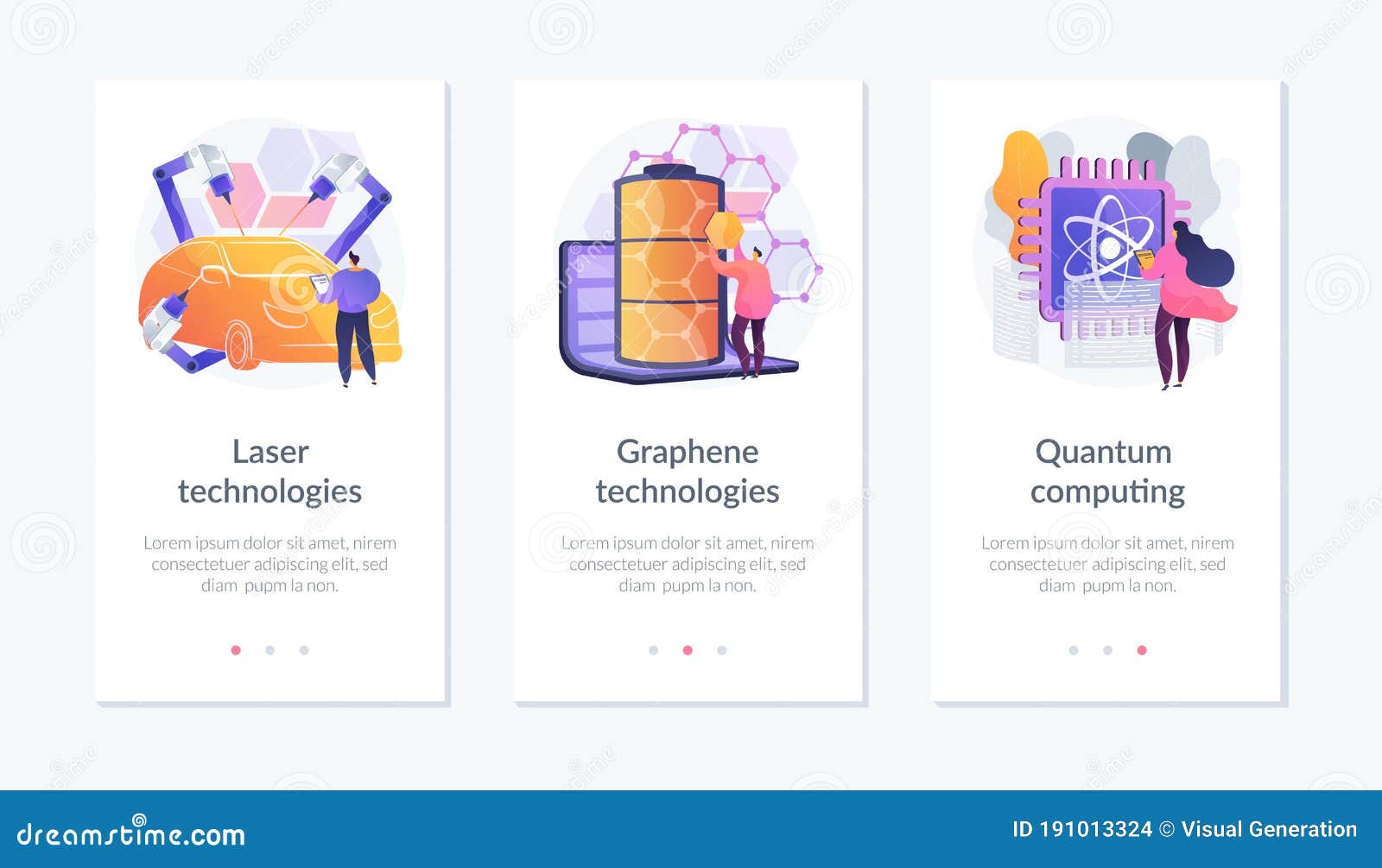 Technological Innovation App Interface Template. Stock Vector ...