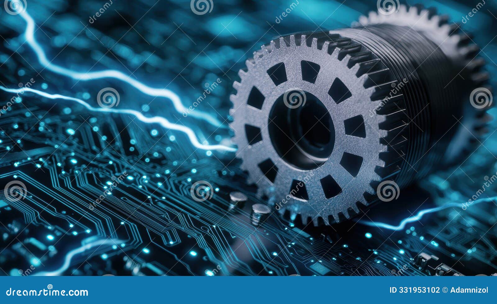 Technological Innovation. Map Of Continents With Points Of Largest ...