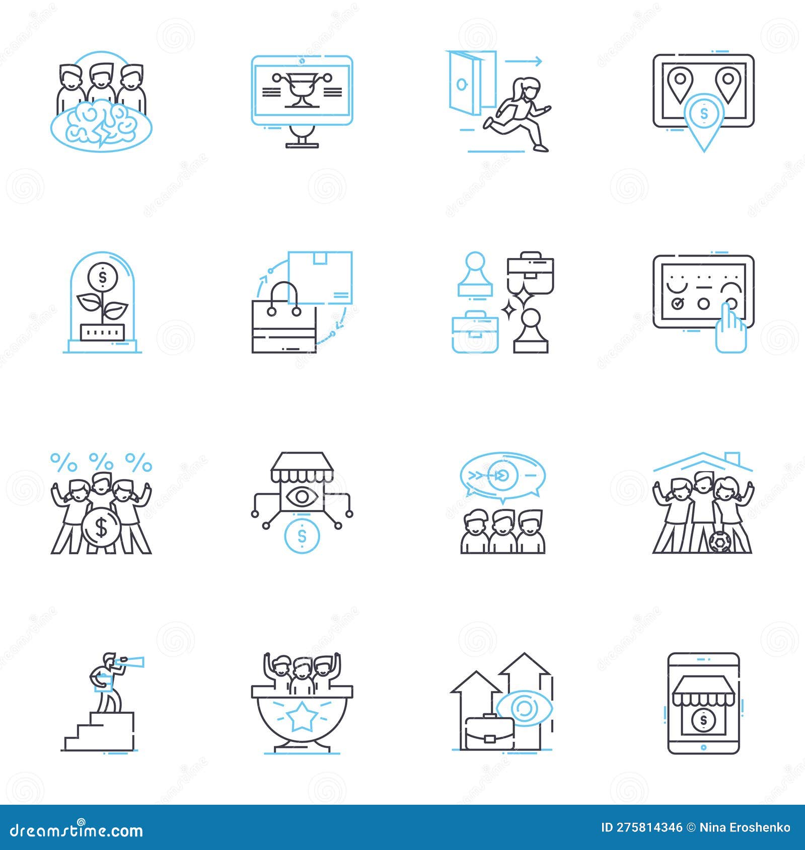 Technological Innovation Linear Icons Set. Disruption, Breakthrough ... Technological Innovation Linear Icons Set. Disruption, Breakthrough ...