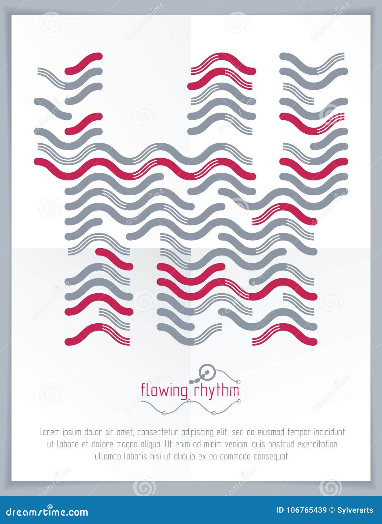 Technological Innovative Vector Poster Made with Abstract Lines. Stock ...