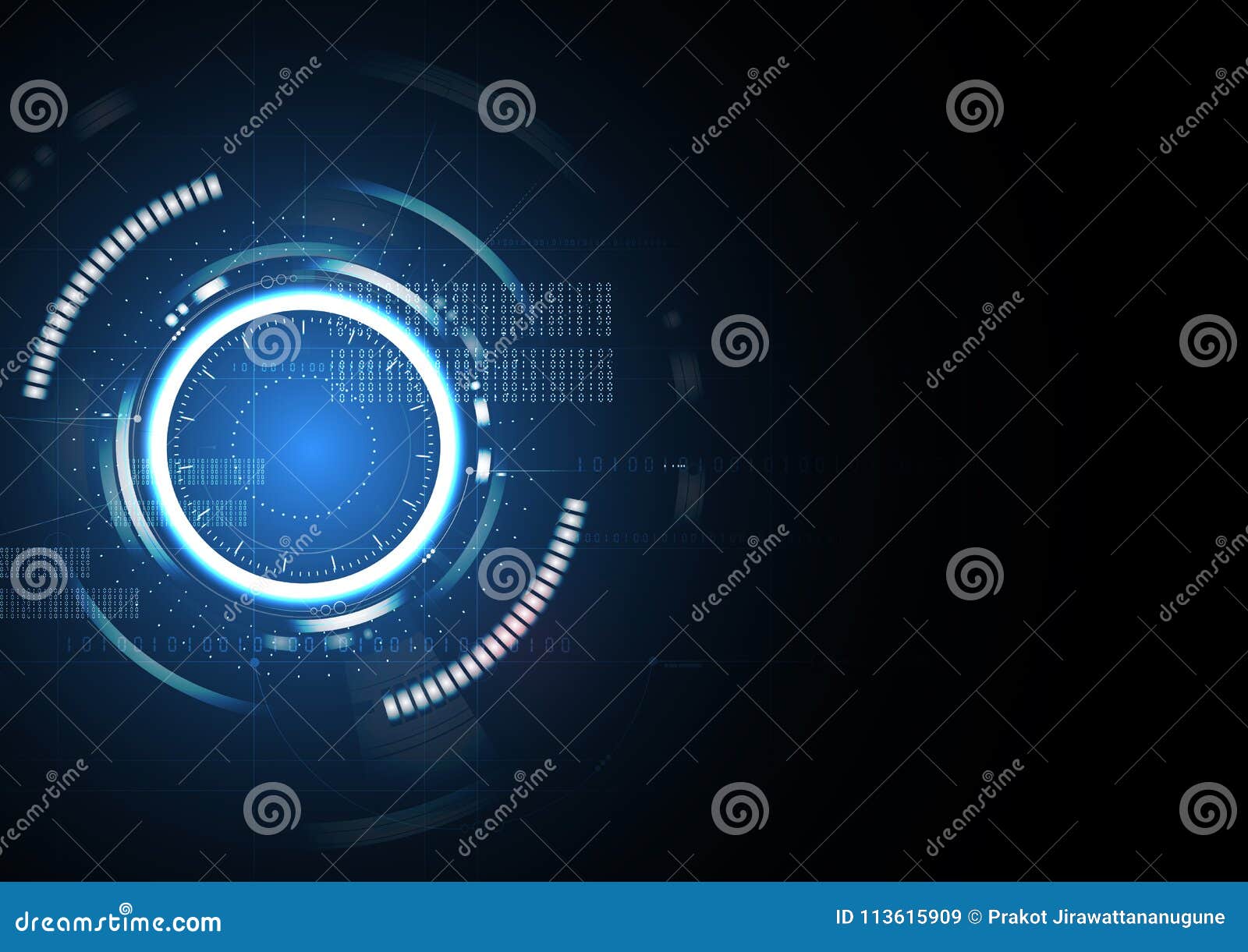 Technological Interface System Abstract Background Vector Stock Vector ...