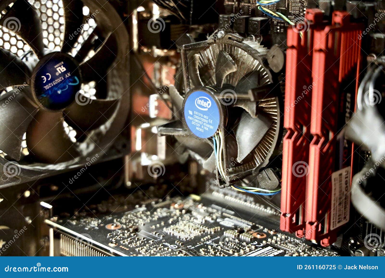 Computer Interior with Intel Processor Editorial Image - Image of ...