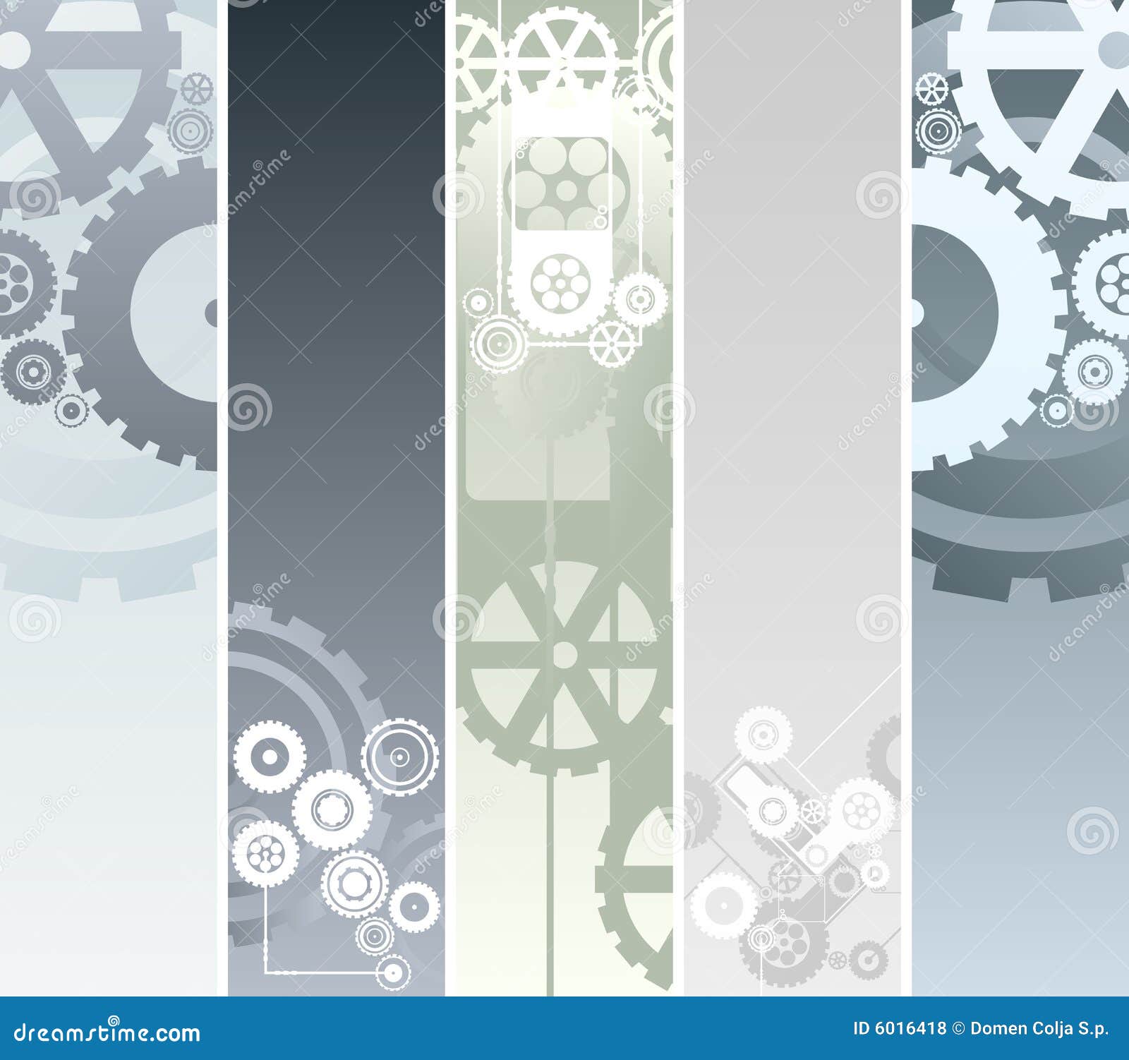 Technological and Mechanical Banners Stock Vector - Illustration of ...