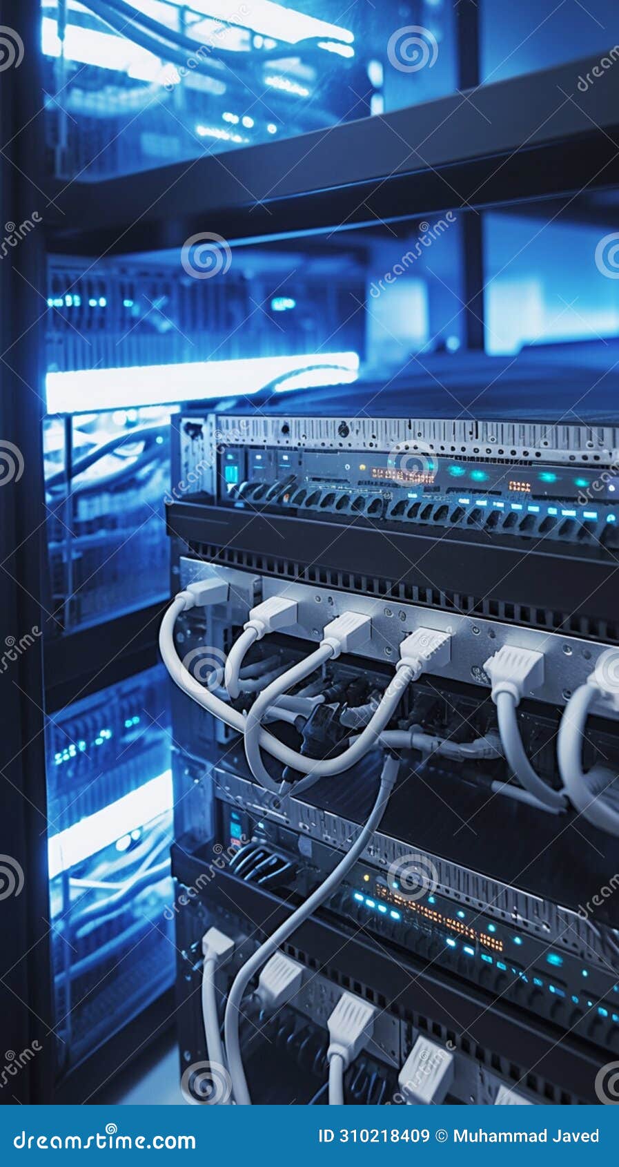 Technological Nerve Center Inside a Modern and Organized Server Room ...