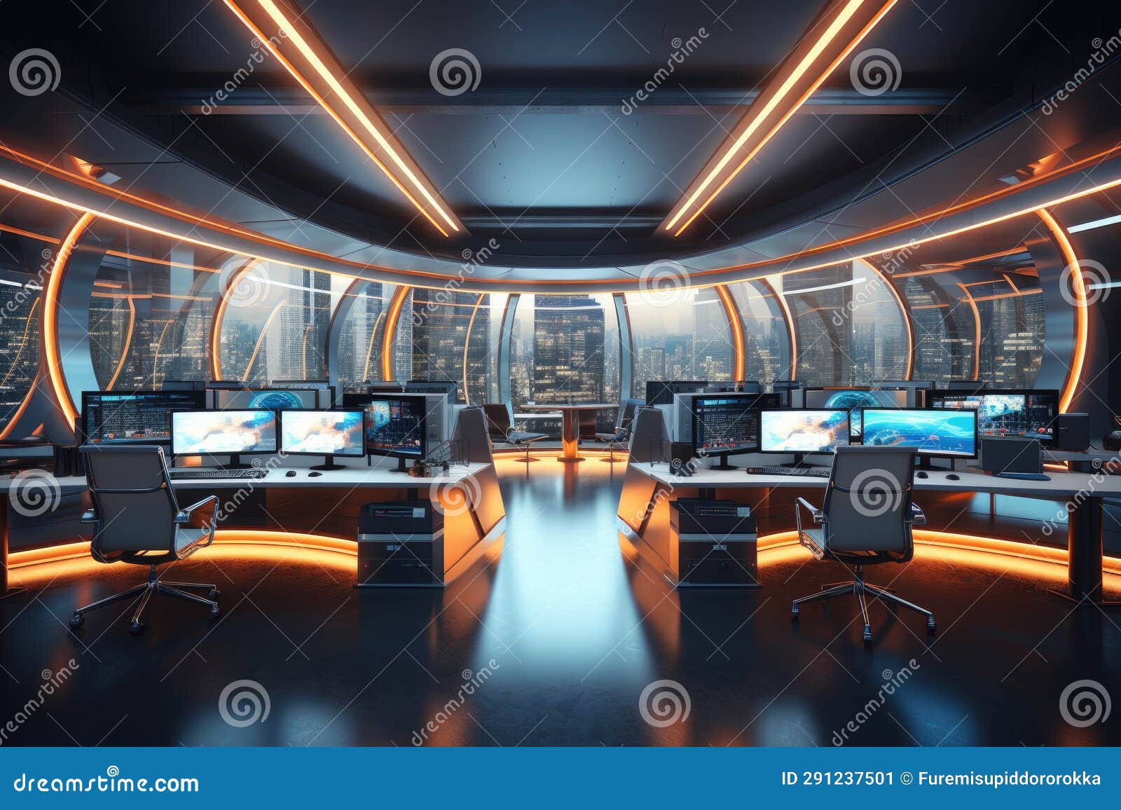 Office Workstations Divided Into Sectors With Ethernet Cables Stock ...