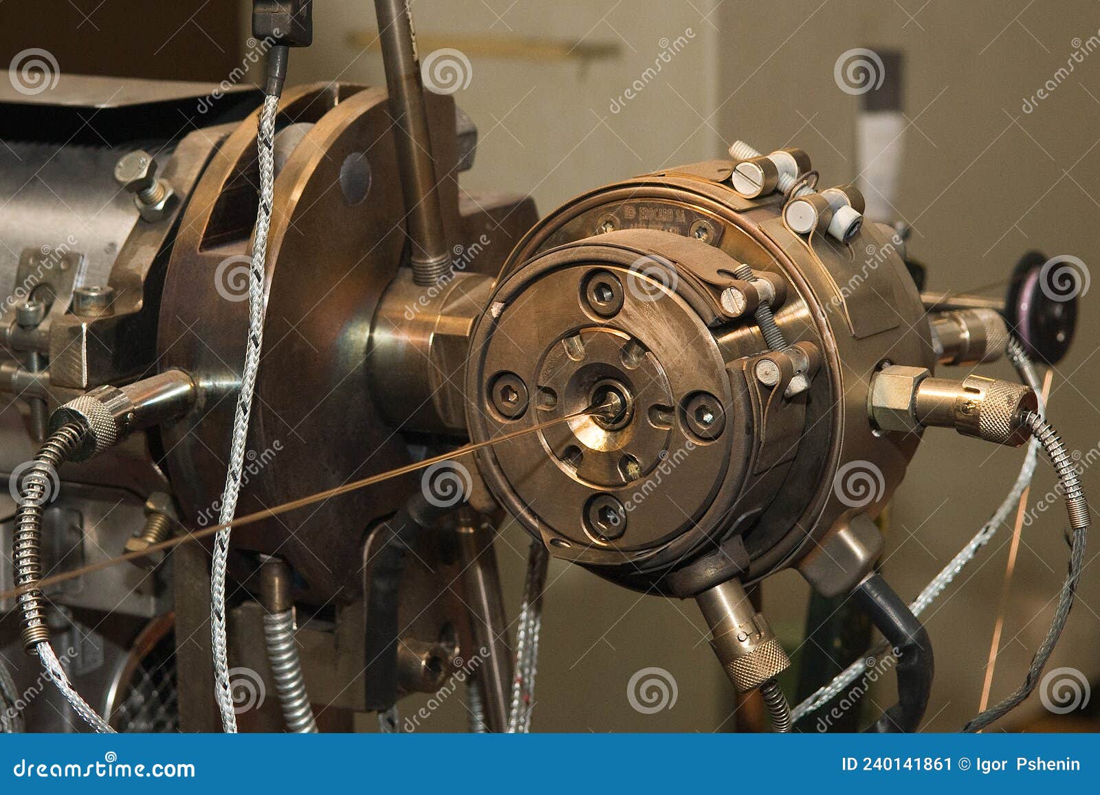 Technological Process of Electric Cable Production Stock Image - Image ...