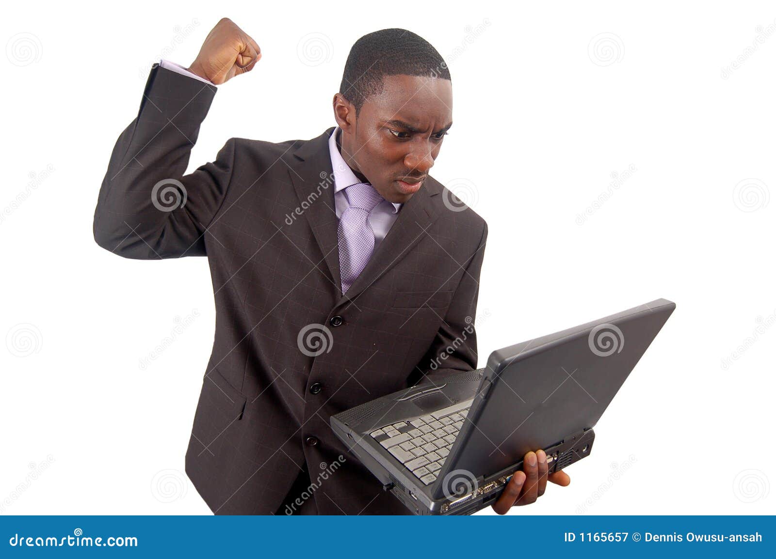 Technological Rage stock image. Image of enrage, african - 1165657