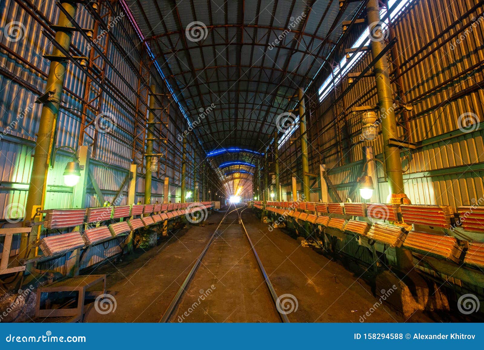 Technological Railway Tunnel for the Passage of Cold Trains Stock Photo ...