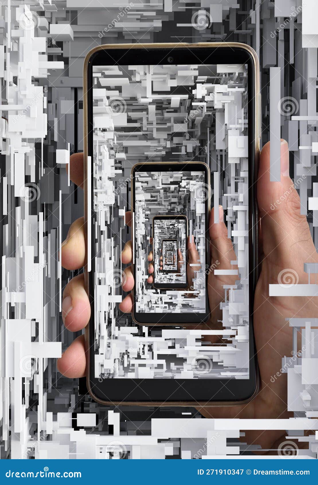 Technological regression. stock image. Image of addiction - 271910347