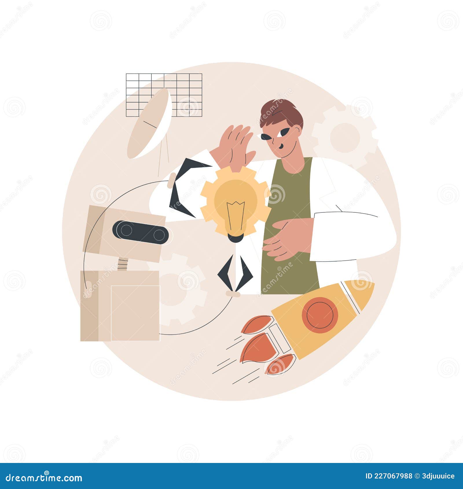 Technological Revolution Abstract Concept Vector Illustration. Stock ...